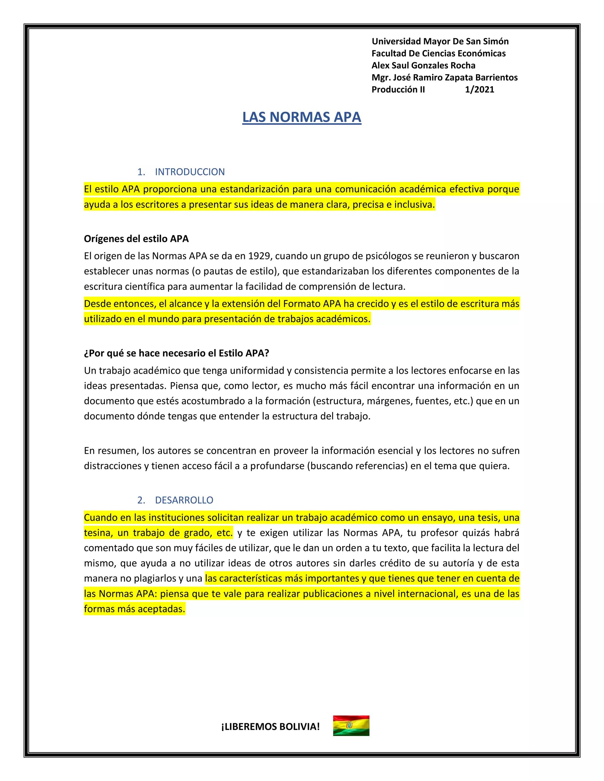 Las normas apa | PDF