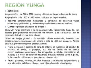 Las ochos regiones naturales del perú | PPTX