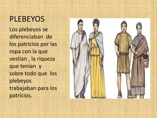 La sociedad romana | PPTX
