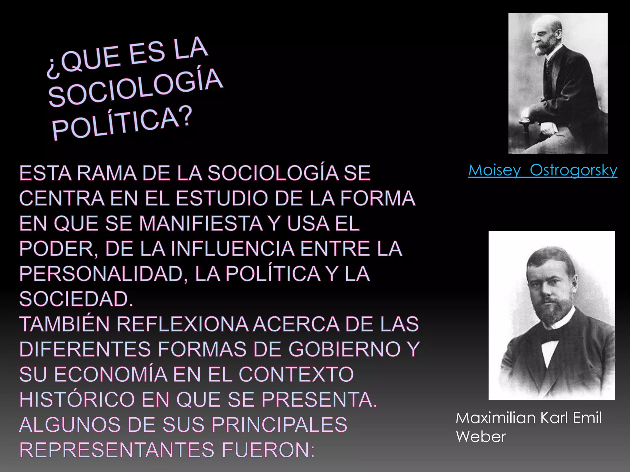 La sociologia politica | PPTX