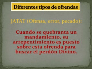 Las ofrendas y su funcion | PPTX
