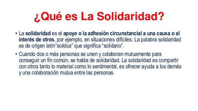 La Solidaridad