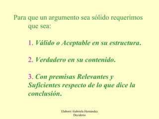 La Solidez de los Argumentos | PPT