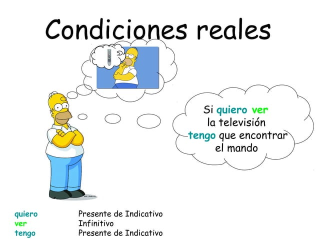 Las oraciones condicionales reales | PPT