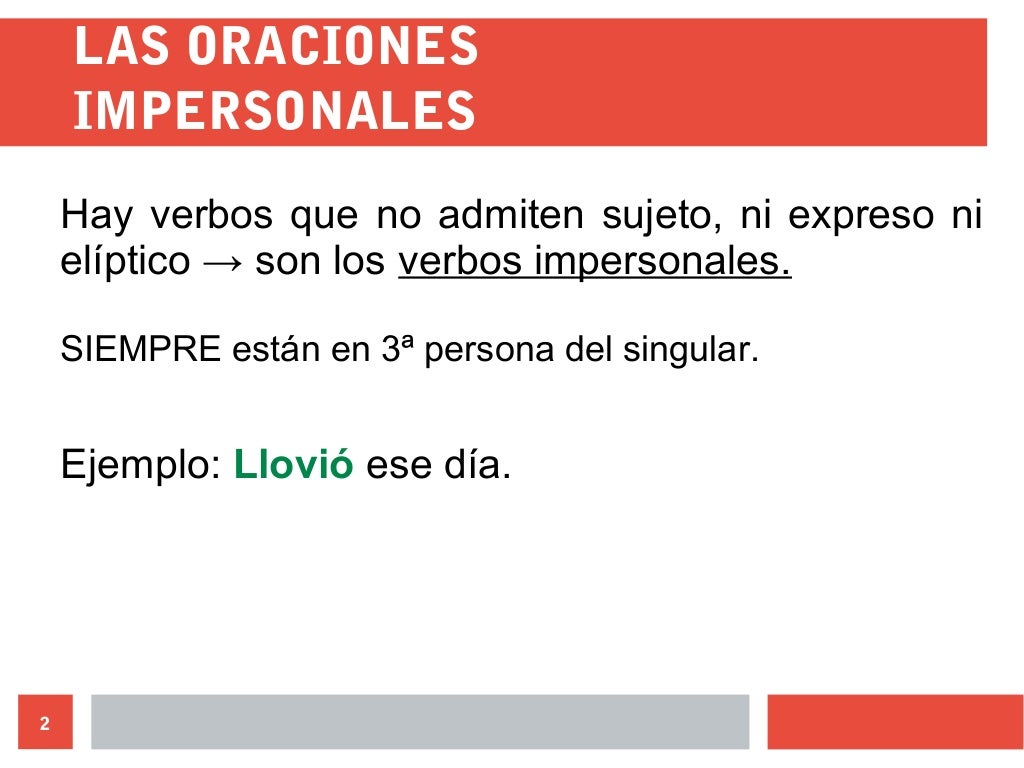 Verbos Impersonales Ejemplos _ Oraciones Impersonales En Español – ONJVYX