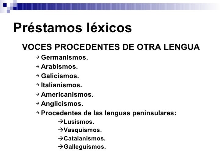 Prestamos Linguisticos Lusismos Ejemplos - creditotimal