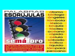 Las palabras esdrújulas 2º | PPT
