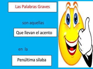 Las palabras graves | PPTX