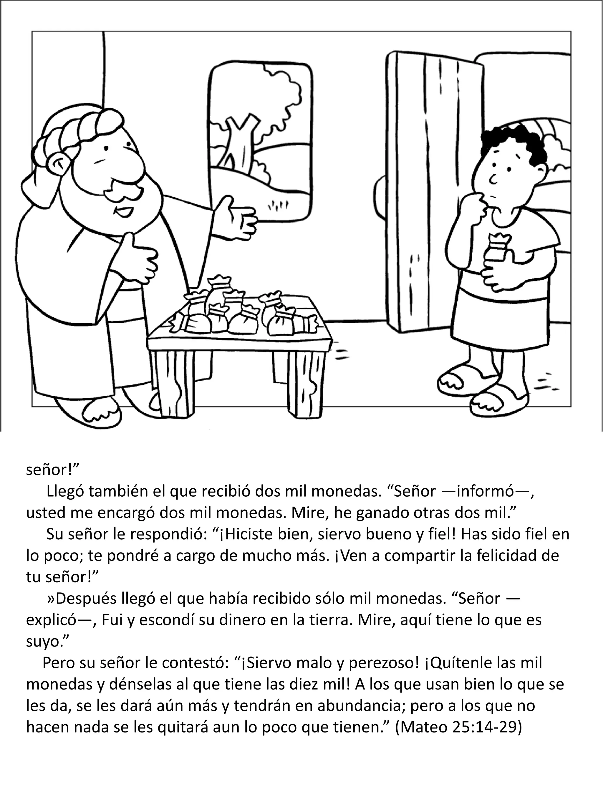 Las parábolas de Jesús para niños - libro para colorear | PDF