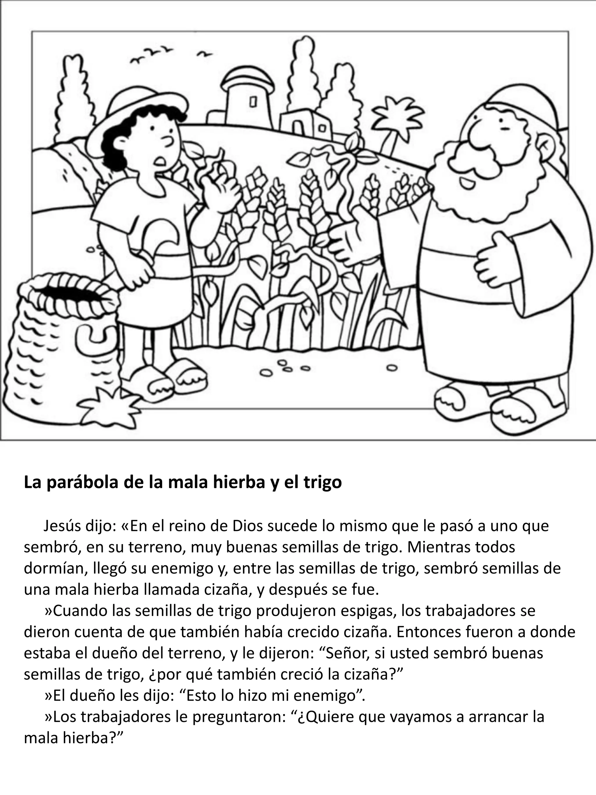 Las parábolas de Jesús para niños - libro para colorear | PDF