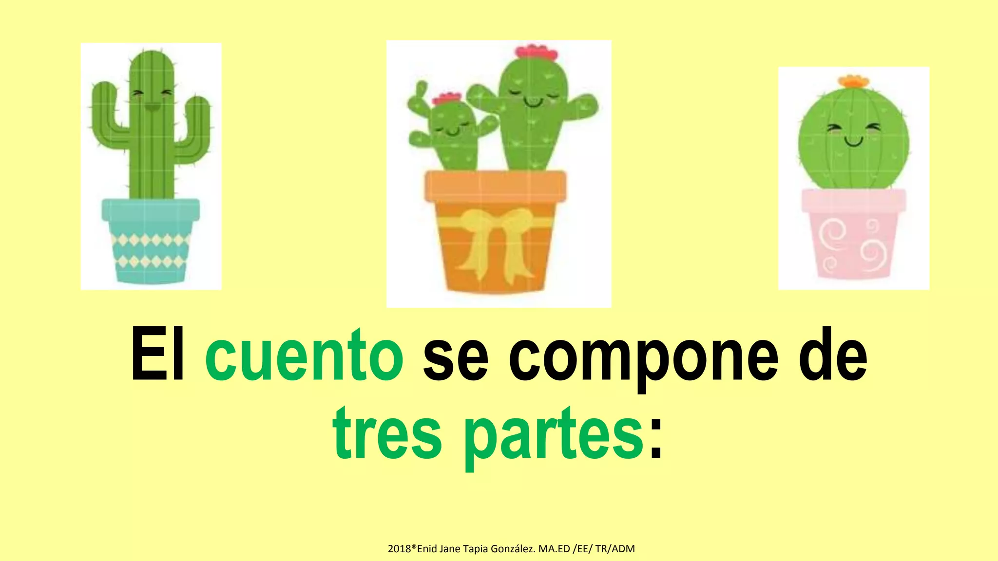 Las partes del cuento | PPTX