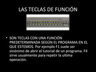 Las partes del teclado | PPS