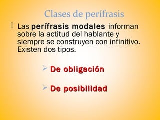 Las perífrasis verbales | PPT