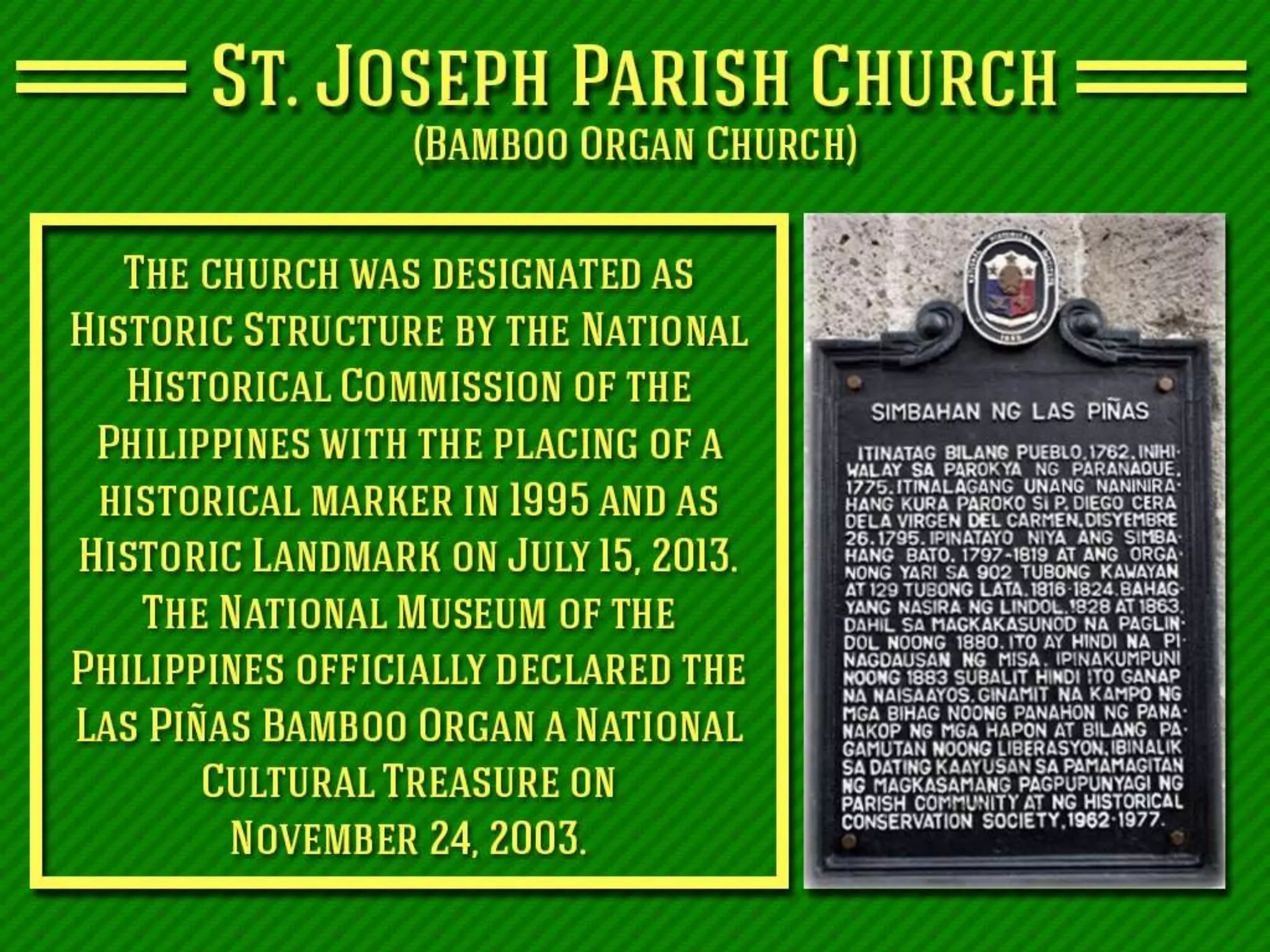St. Joseph's Parish Church, Las Pinas, Philippines - Home of the Bamboo ...