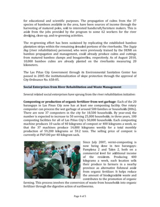 Las Pinas-Zapote River System Rehabilitation Program Philippines | PDF