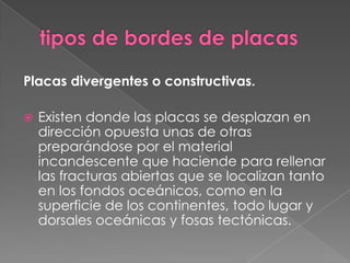 Las placas tectonicas | PPTX