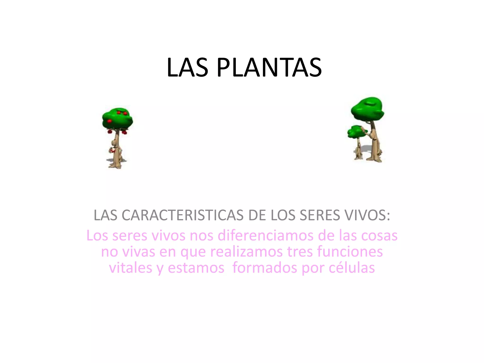 Las plantas y seres vivos Claudia Justo | PPTX