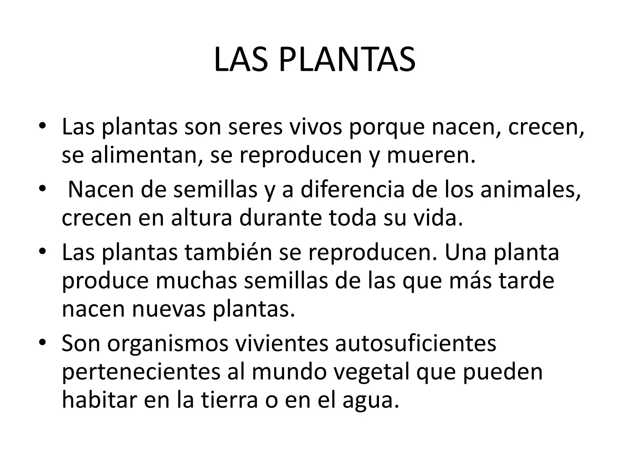 Las plantas y sus partes | PPT