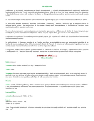 Novena para posadas | DOCX