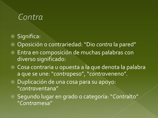 Las preposiciones | PPTX