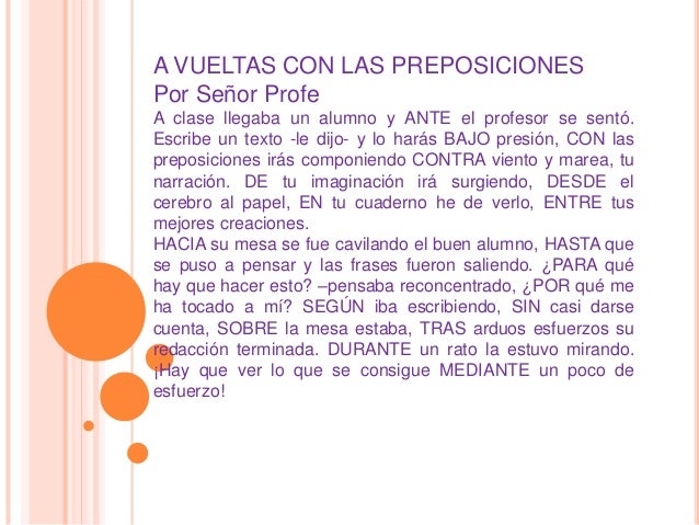 Las preposiciones