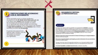 Las preposiciones en Español. | PPTX