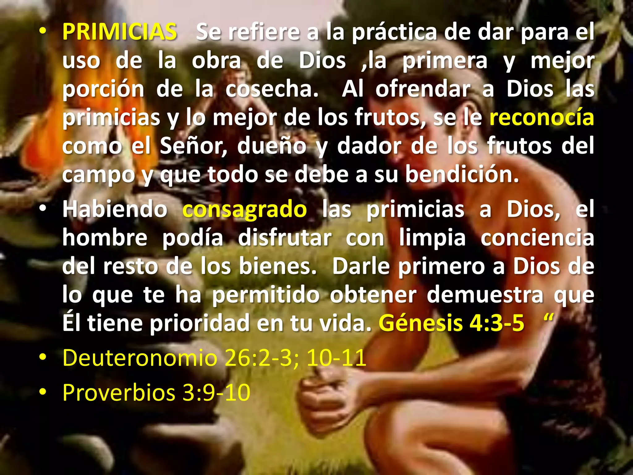 LAS PRIMICIAS | PPTX