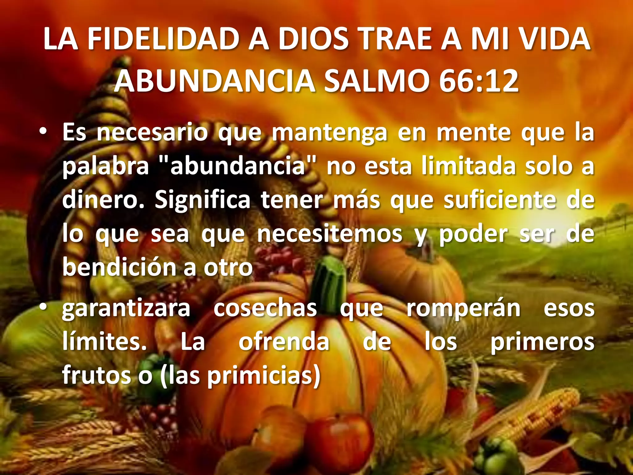 LAS PRIMICIAS | PPT