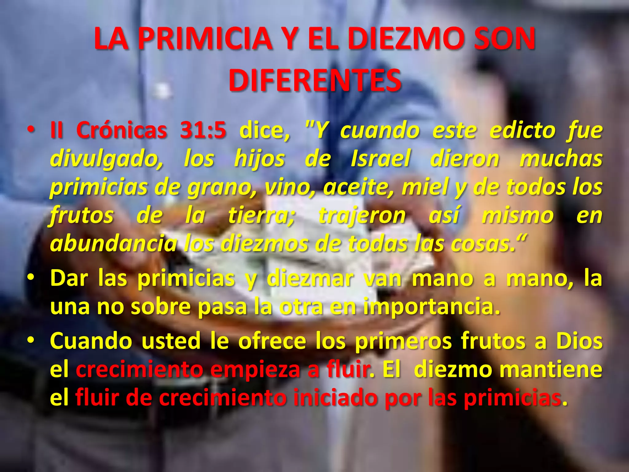 LAS PRIMICIAS | PPTX