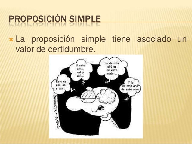 Las proposiciones y sus características