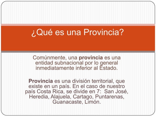 Las provincias de costa rica | PPT