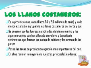 Las provincias geomofórmicas de Puerto Rico | PPTX