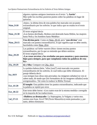Las Quince Puntuaciones Extraordinarias de los Soferim | PDF ...