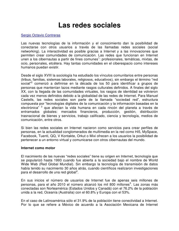 Las redes sociales