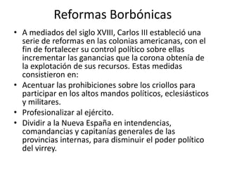 Las reformas borbónicas | PPTX