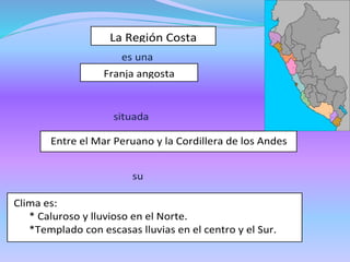 Las región de la costa | PPTX