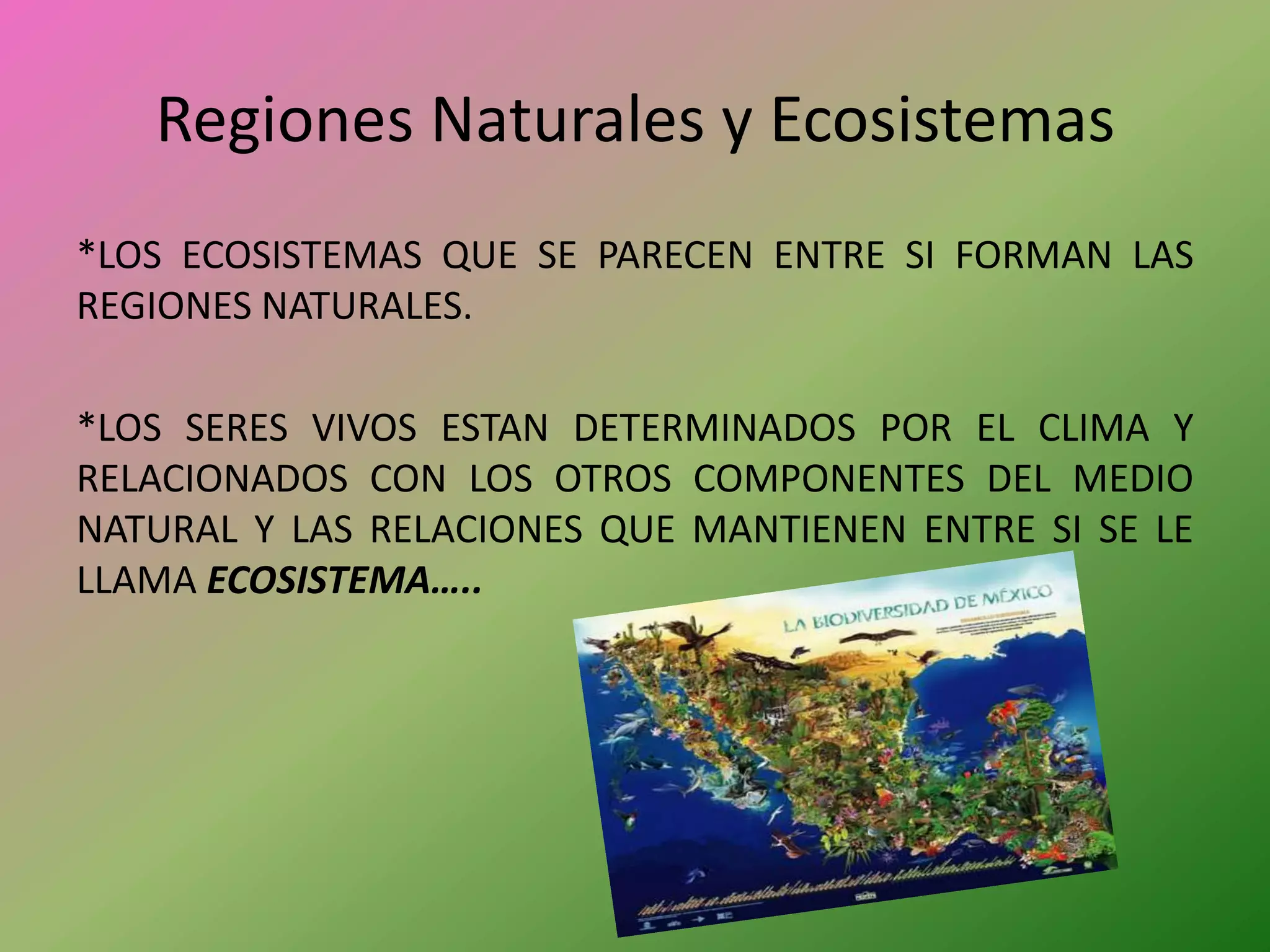 Las regiones naturales | PPTX