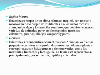 Las regiones naturales | PPTX
