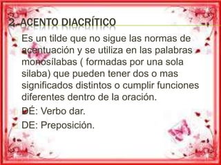 acentuacion | PPT