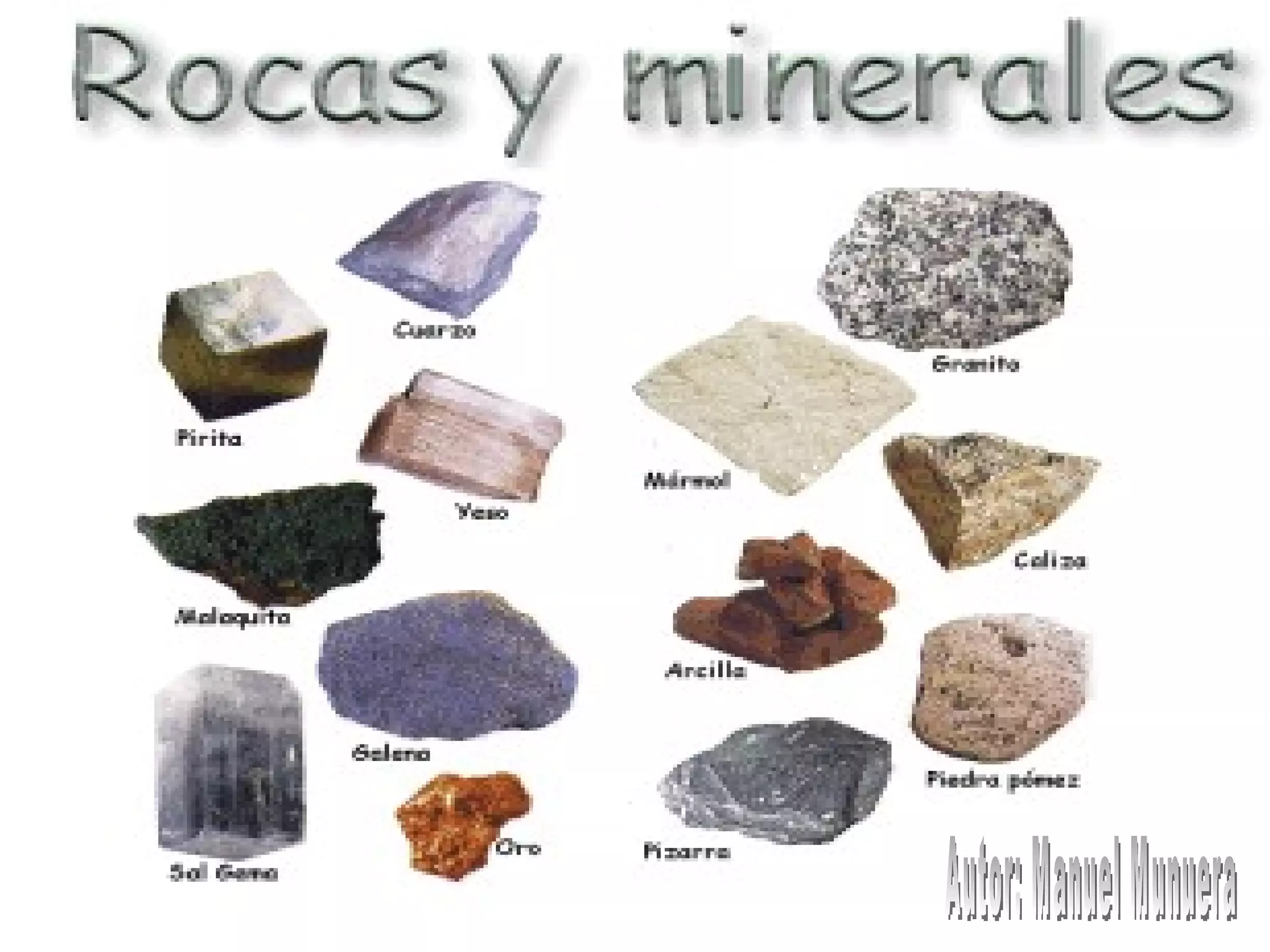 Las rocas y los minerales Manuel | PPT