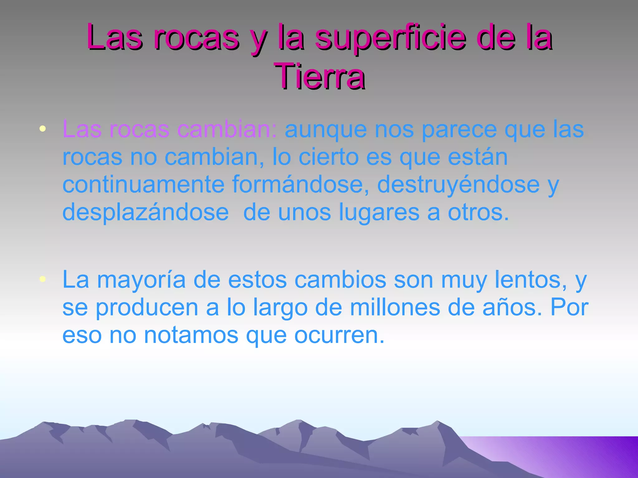 Las rocas y los minerales Sandra Vigo | PPT