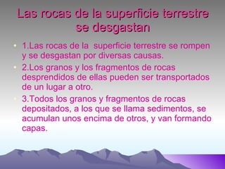 Las rocas y los minerales Sandra Vigo | PPT