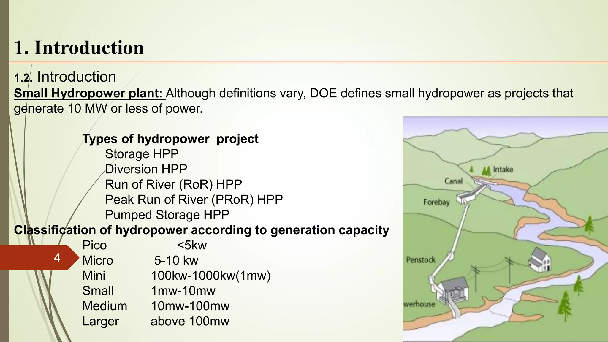 Final year project proposal on feasibility study of small hydro power ...