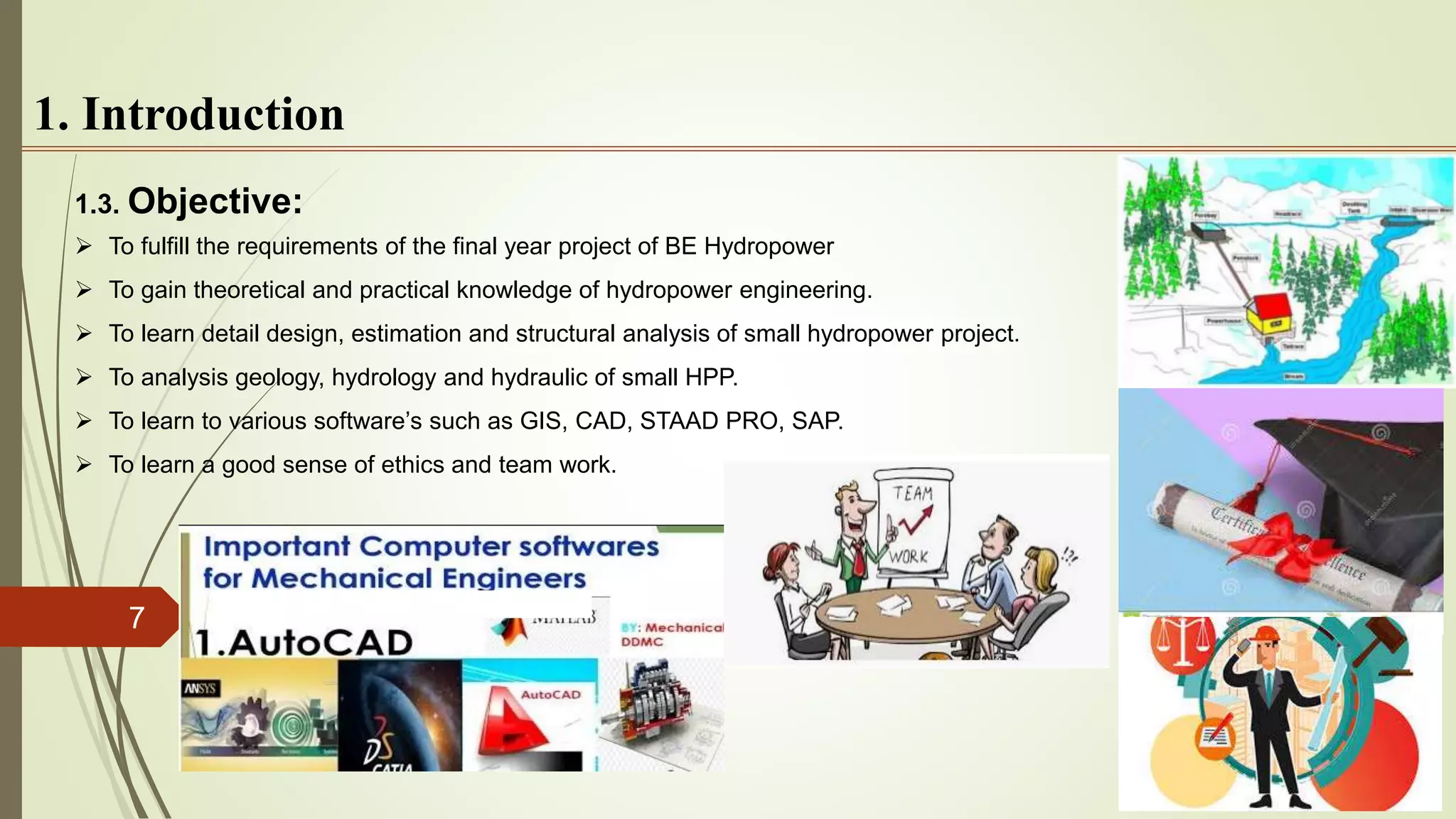 Final year project proposal on feasibility study of small hydro power ...