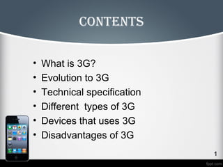 Introduction sur 3G | PPT