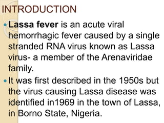 2016 Lassa Fever Epidemic | PPTX