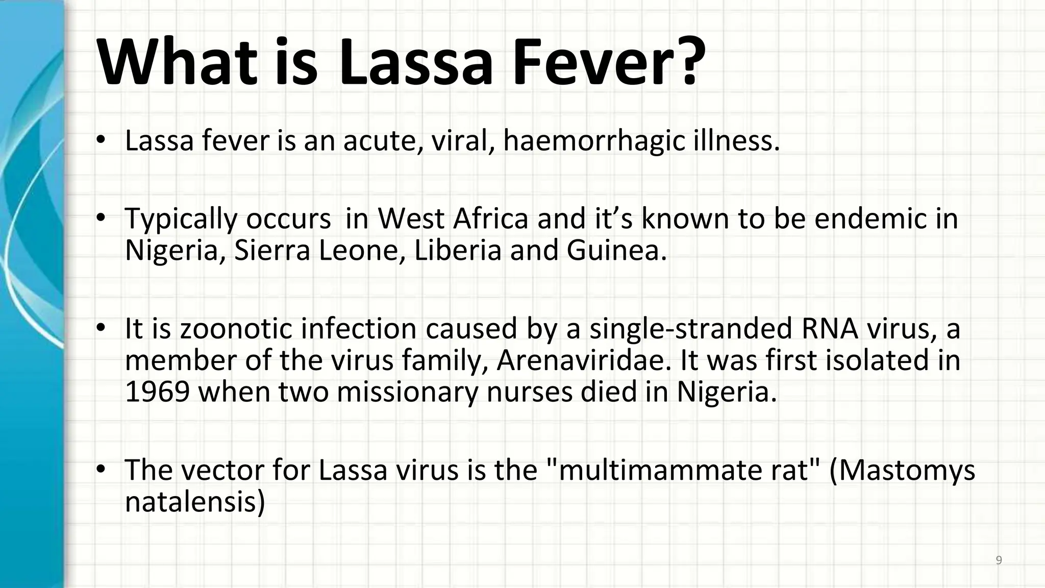 Lassa fever prevention lecture radiology | PPTX