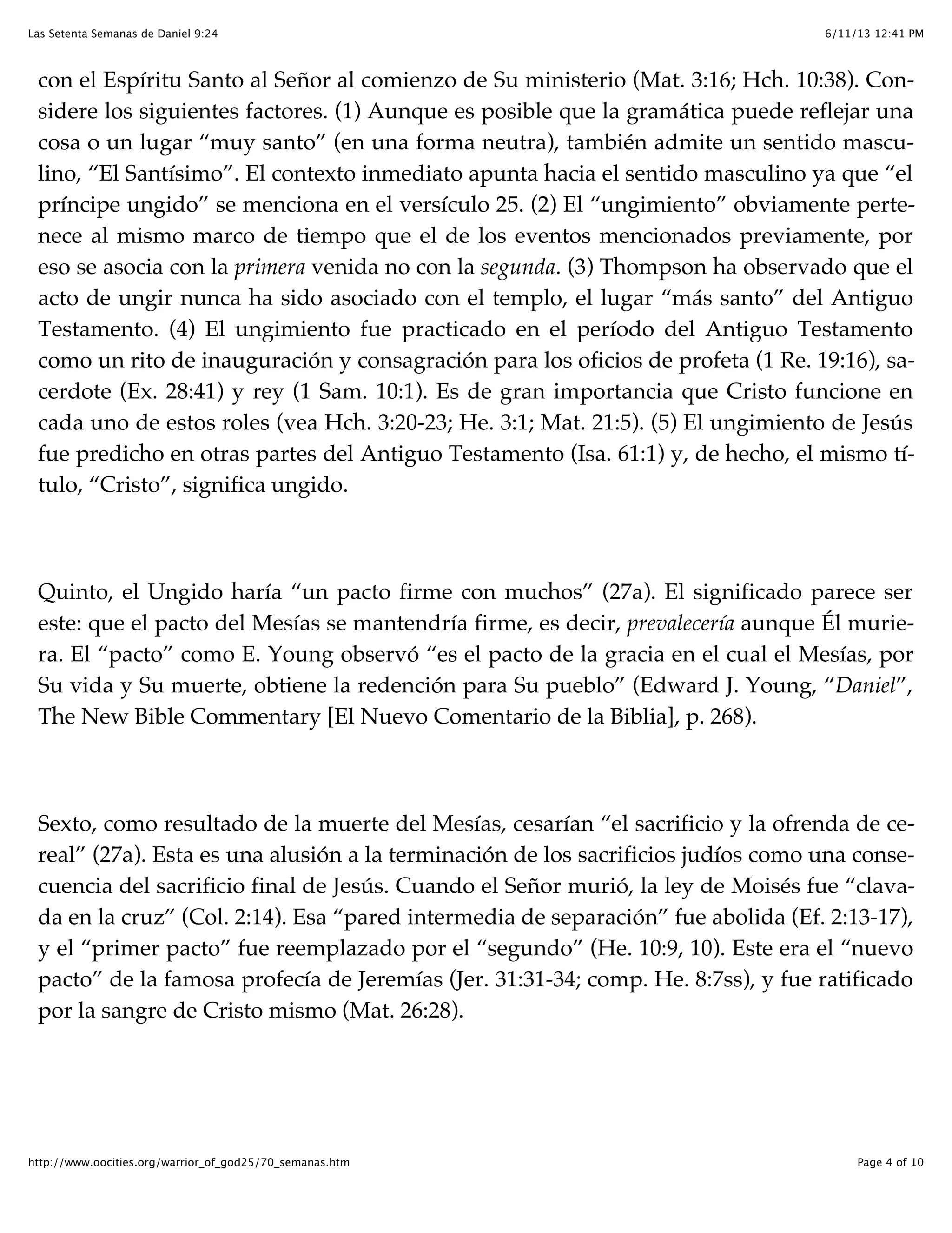 Las setenta semanas de daniel 9:24 | PDF | Christianity | Religion ...