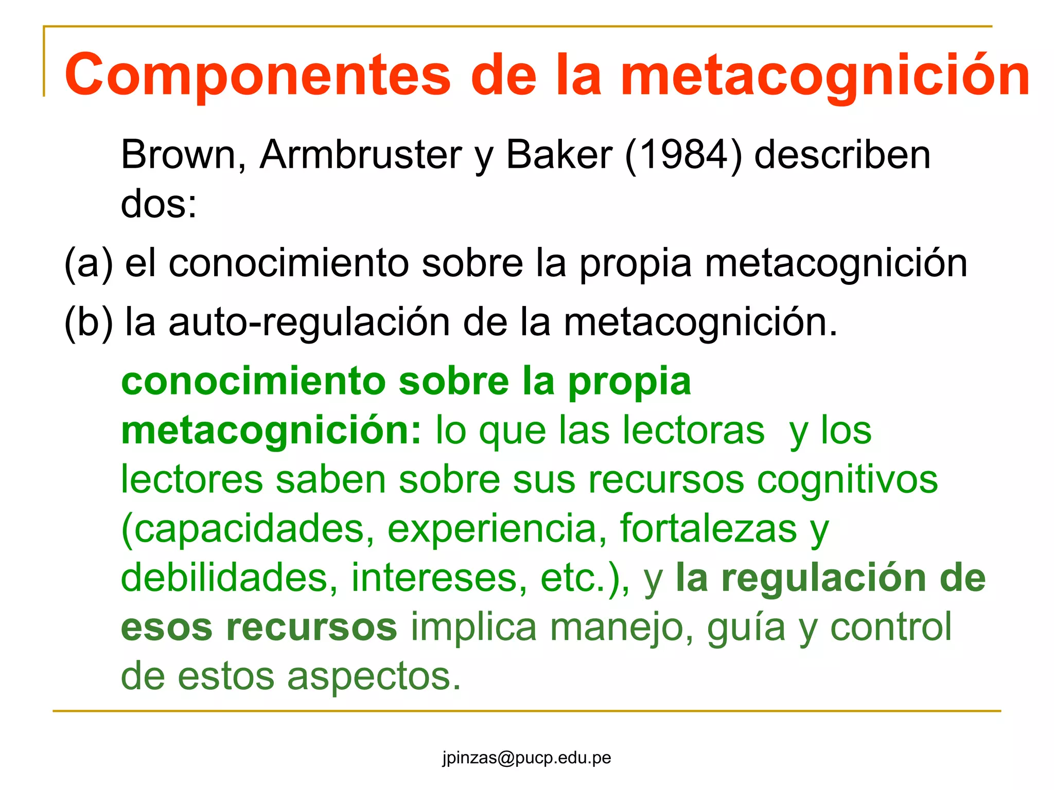 Las siete estrategias cognitivas del buen lector | PPT