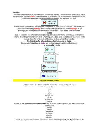 Las silabas | PDF